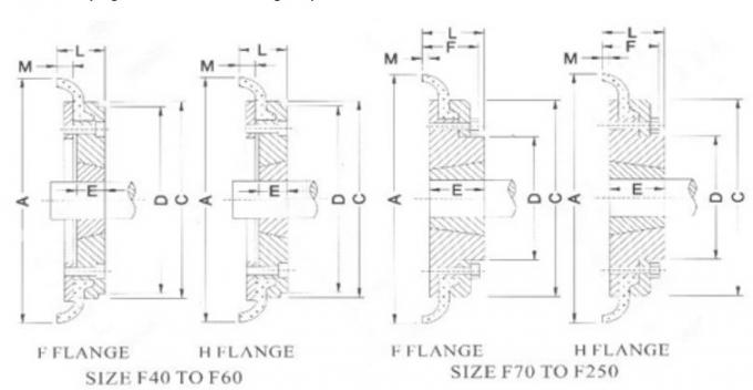 Fenner Fenaflex Tyre Coupling ยืดหยุ่น F90 F100 F110 Standard